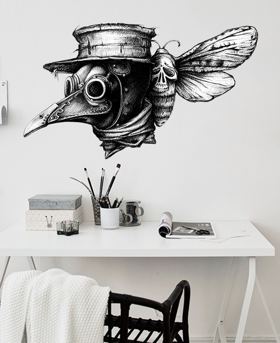 Steampunk Mask Decal Steampunk Mask Sticker Steampunk Mask - Etsy