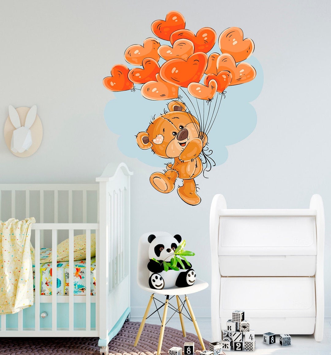 Teddy Bear Nursery Sticker, Teddy Bear Nursery Decal, Teddy Bear ...