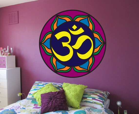 OM Sign Decal OM Sign Sticker OM Sign Wall Decor - Etsy