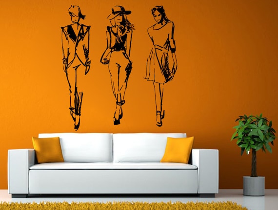 Fashion Vinyl Decal Shopping Decal Shopping Vinyl Decal | Etsy