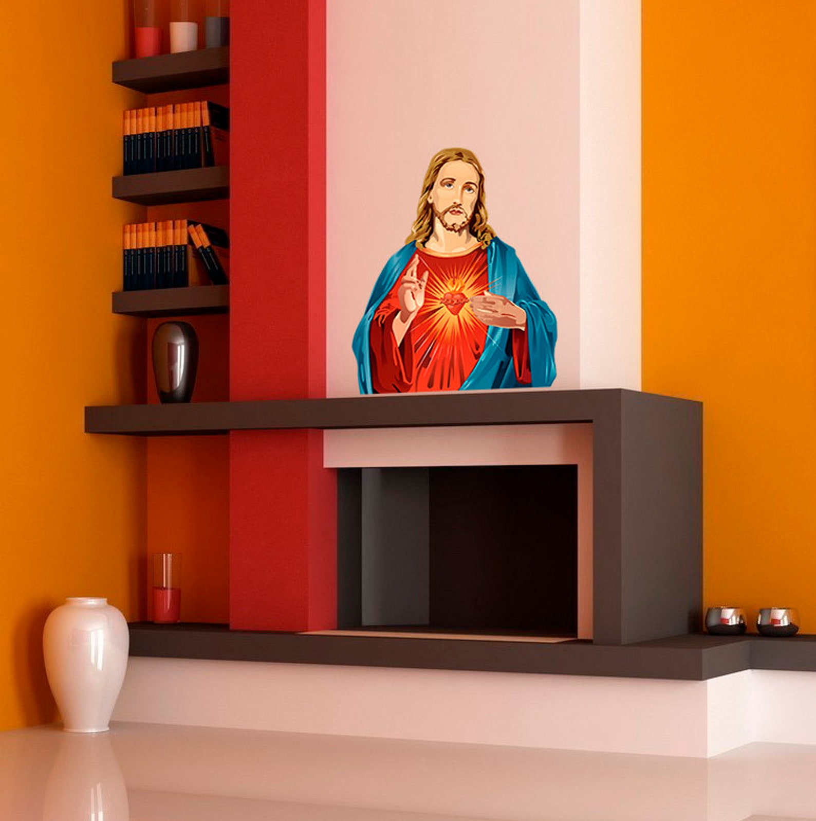 Jesus Decal Jesus Sticker Jesus Wall Decor Jesus Christ | Etsy