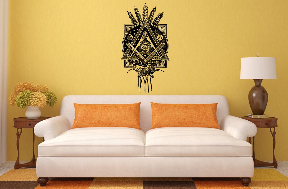 Freemason Free Mason Masonry Ornament Logo G Symbol Interior | Etsy