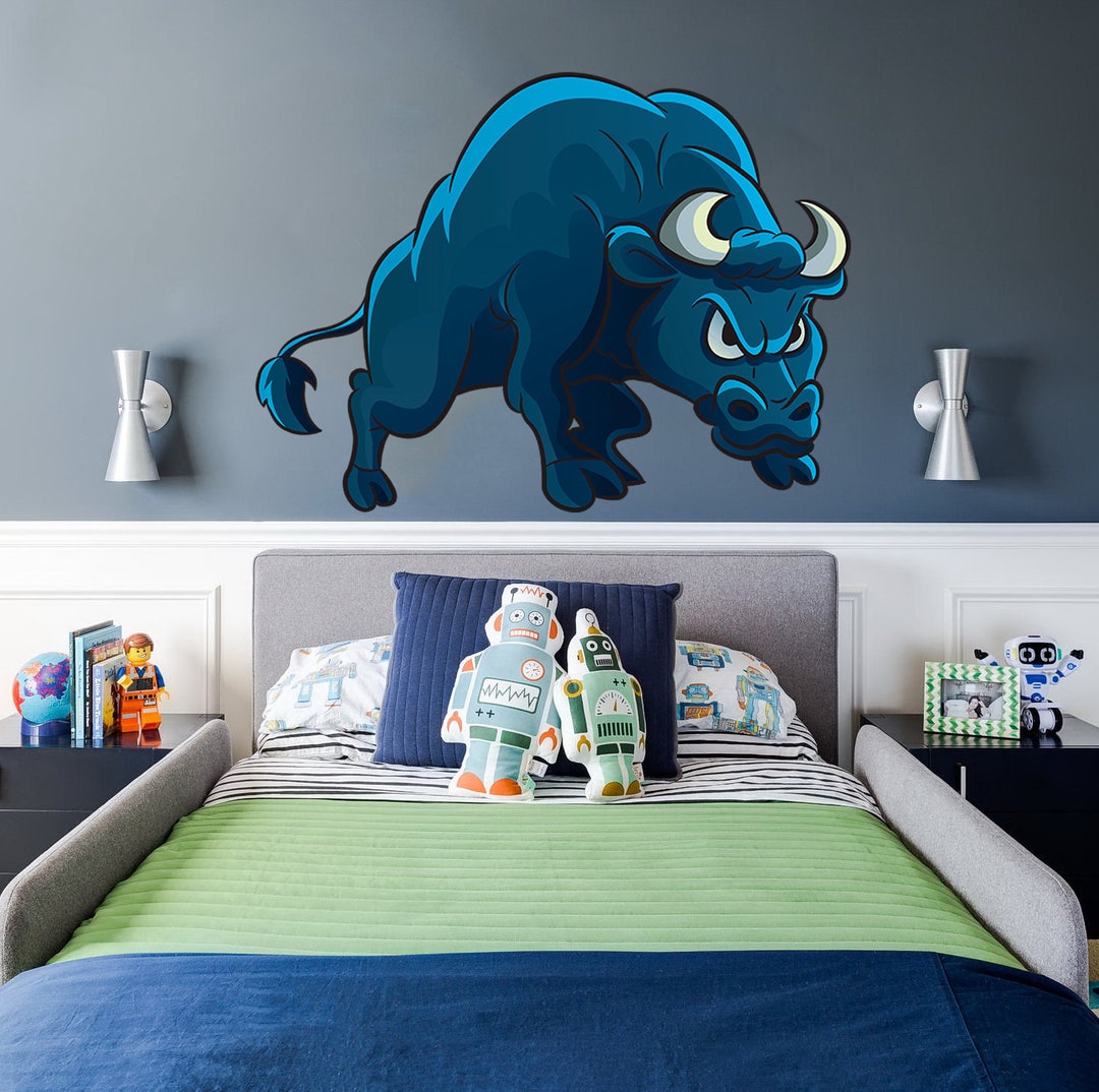 Bull Sticker, Bull Decal, Bull Wall Art, Bull Decor - Etsy