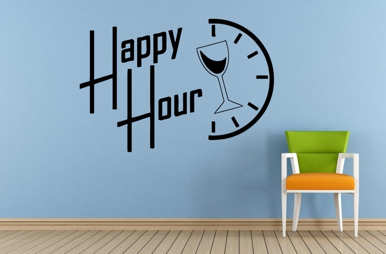 Happy Hour Cocktails Drinks Specials Stamp Sign Logo Store | Etsy