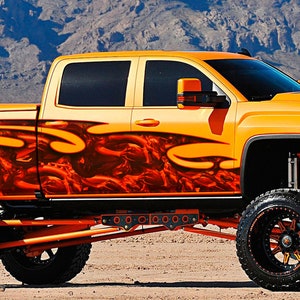 Red Dragon Full Color Truck Side Graphics Dragon Car Wrap - Etsy