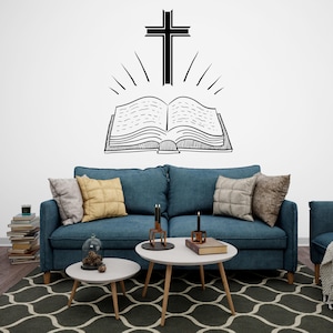 Prayer Wall Decal, Religious Wall Sign, Bible Christian Wall Decal ...