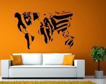 World Map Fathead | Etsy