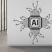 Technology AI Vinyl Wall Art Decal, Circuit Board Wall Decal, Office ...
