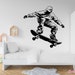 Wall Decal Skateboarder Skate Wall Art Stickers Skateboard Decals ...