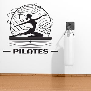 Pilates Wall Decal Pilates Wall Sticker Yoga Wall Art Pilates Wall ...