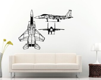 Navy Fighter Jet Decal - Etsy