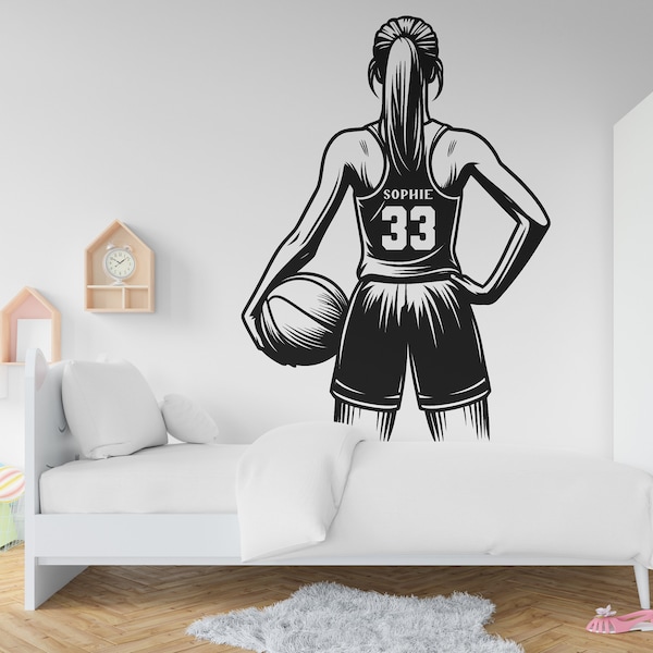 Basketball Wall Decal - Etsy