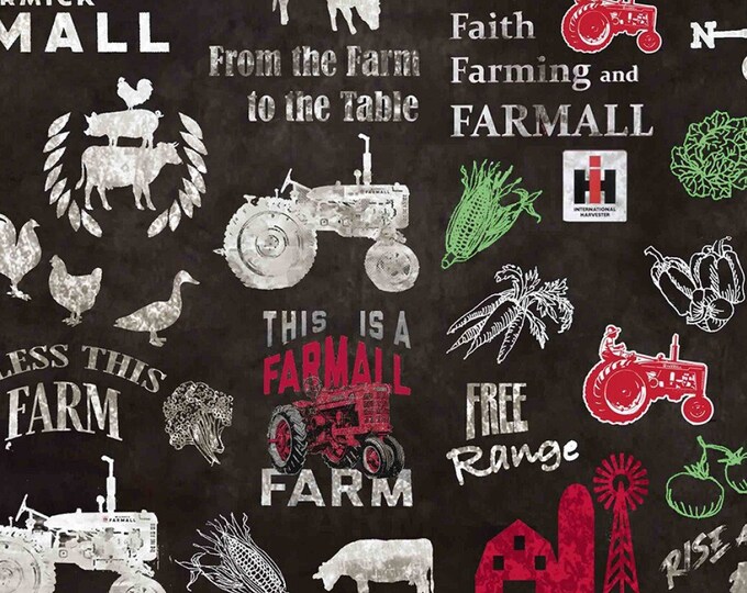 Farmall Farm to Table Fabric - Etsy