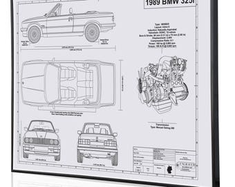 Bmw e30 drawing | Etsy