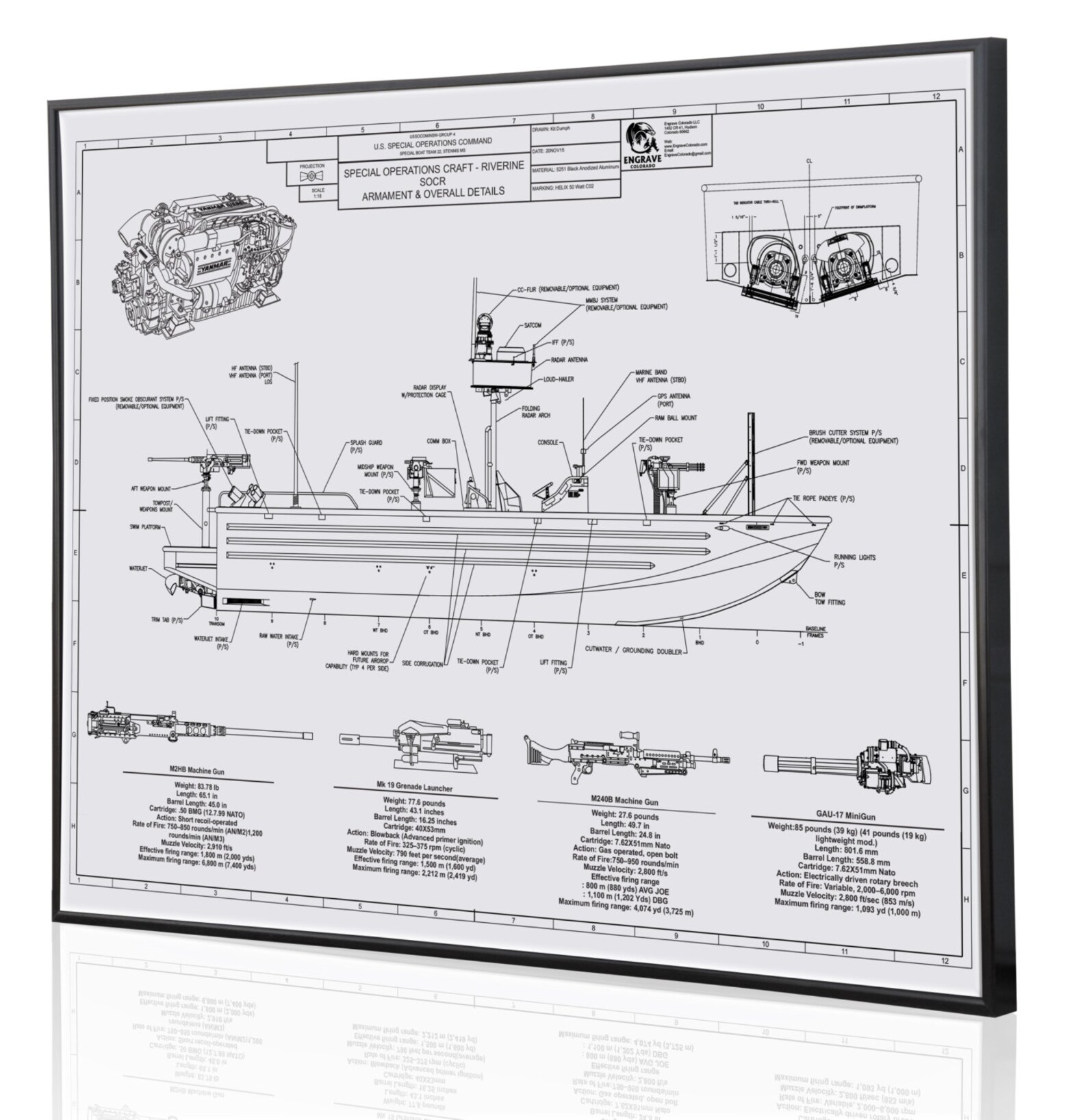 Special Operations Craft Riverine SOC-R Laser Engraved - Etsy