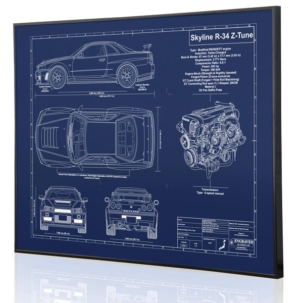 Nissan Skyline R34 T Shirt - Etsy