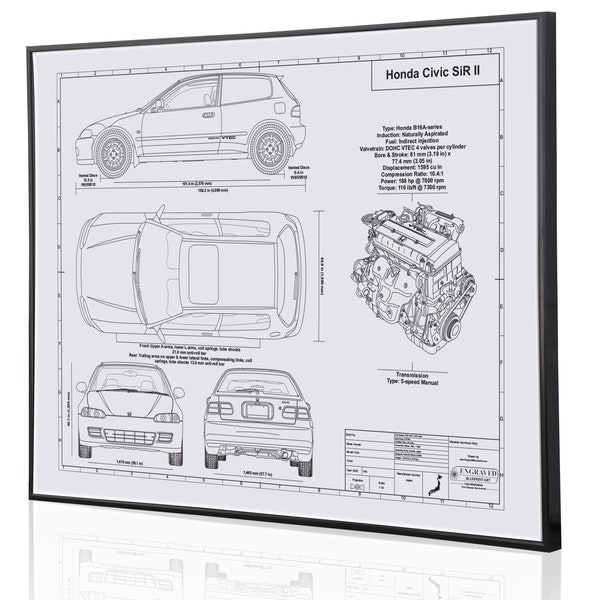 Honda Civic Metal Wall Art - Etsy