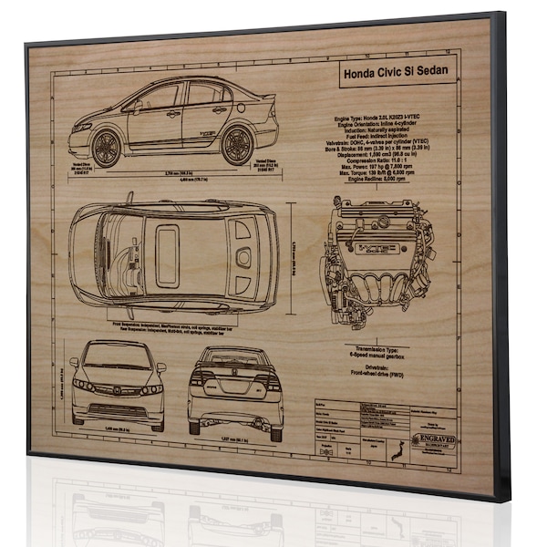 Honda Si Civic - Etsy