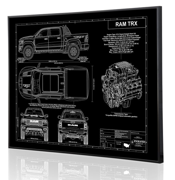 Dodge Ram Trucks Metal Art