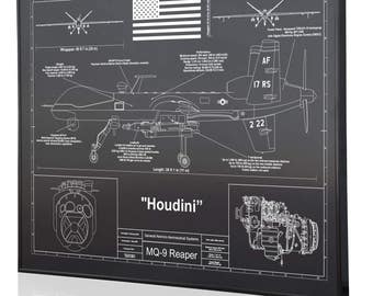 Mq 9 Reaper Blueprint - Etsy