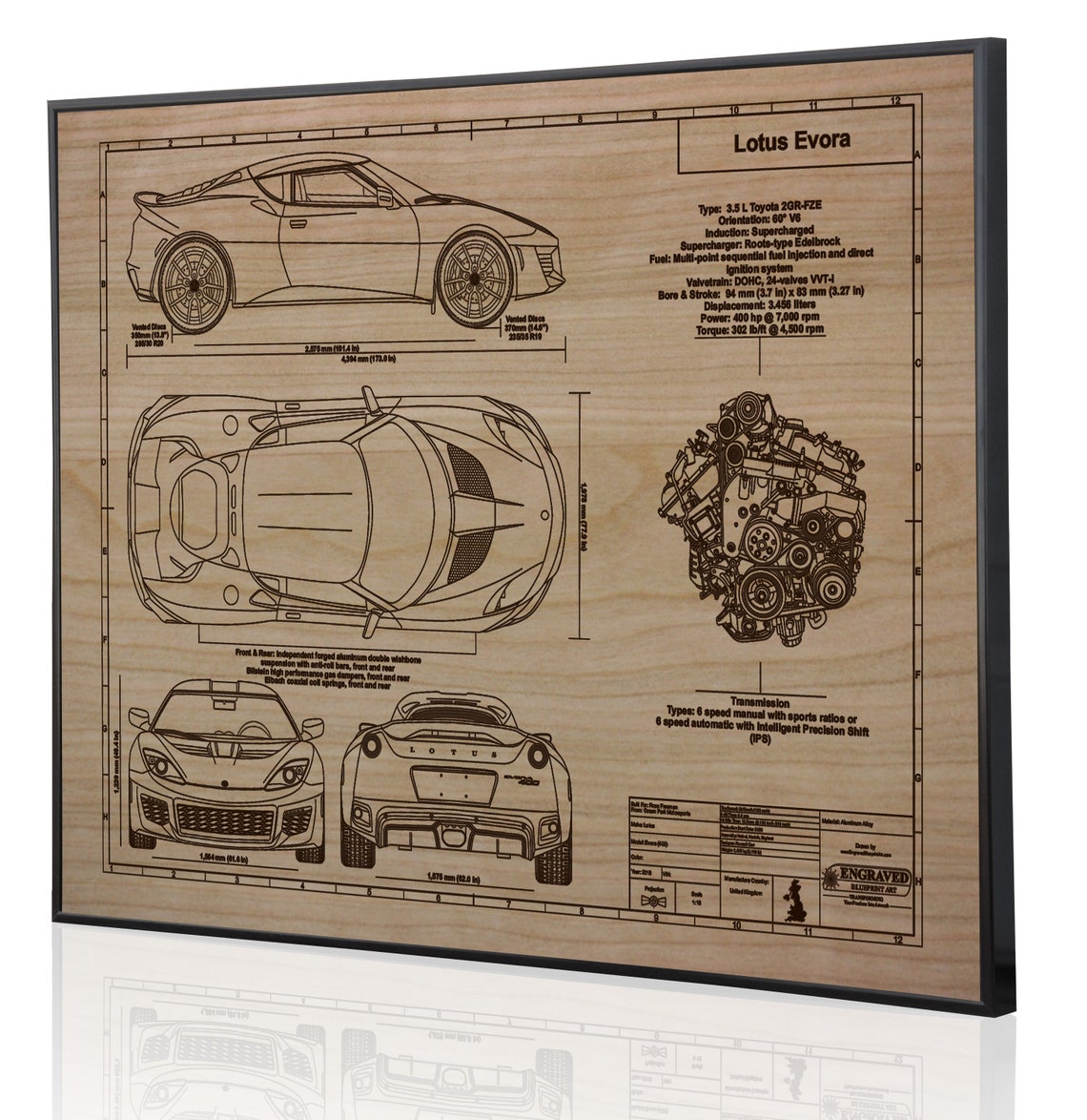 Lotus Evora Blueprint Laser Engraved Wall Art Poster. Engraved - Etsy Lotus Evora Blueprint Laser Engraved Wall Art Poster. Engraved - Etsy