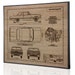 Chevrolet Impala SS 1963 Hardtop Laser Engraved Wall Art, Blueprint ...