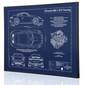 Porsche 911 GT3 Touring 992.1 Laser Engraved Porsche Wall Art, Porsche ...