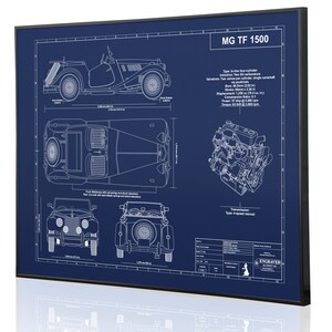 MG TF 1500 Laser Engraved & Personalized Wall Art. Engraved on Metal ...