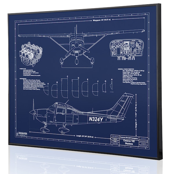 Cessna Blueprint - Etsy