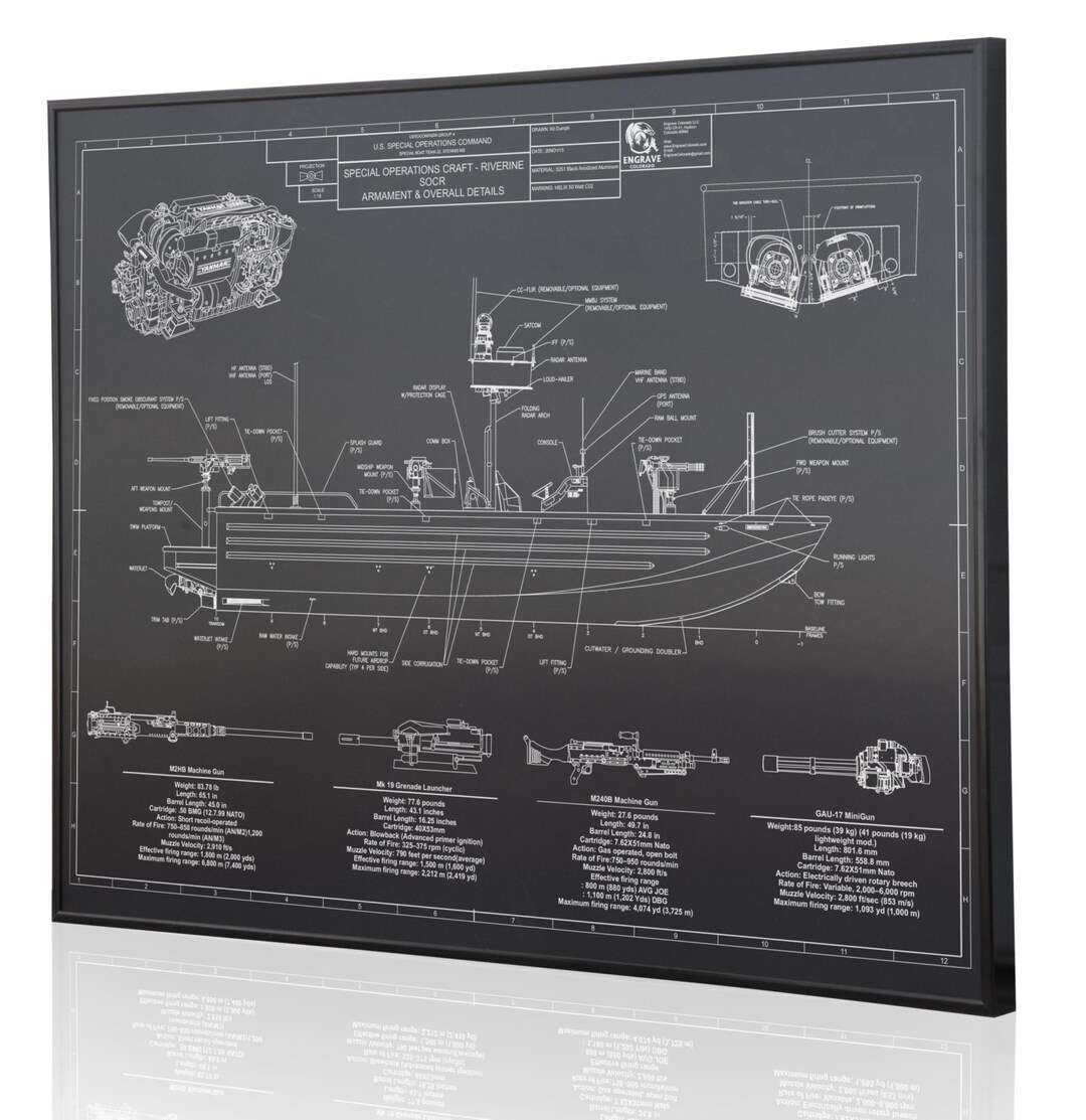 Special Operations Craft Riverine SOC-R Laser Engraved Wall Art Poster ...