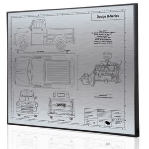 Dodge Pilothouse Pickup Laser Engraved Wall Art Poster. Engraved on ...