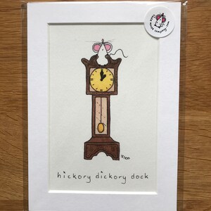 Hickory Dickory Dock Nursery Rhyme Limited Edition Print - Etsy UK