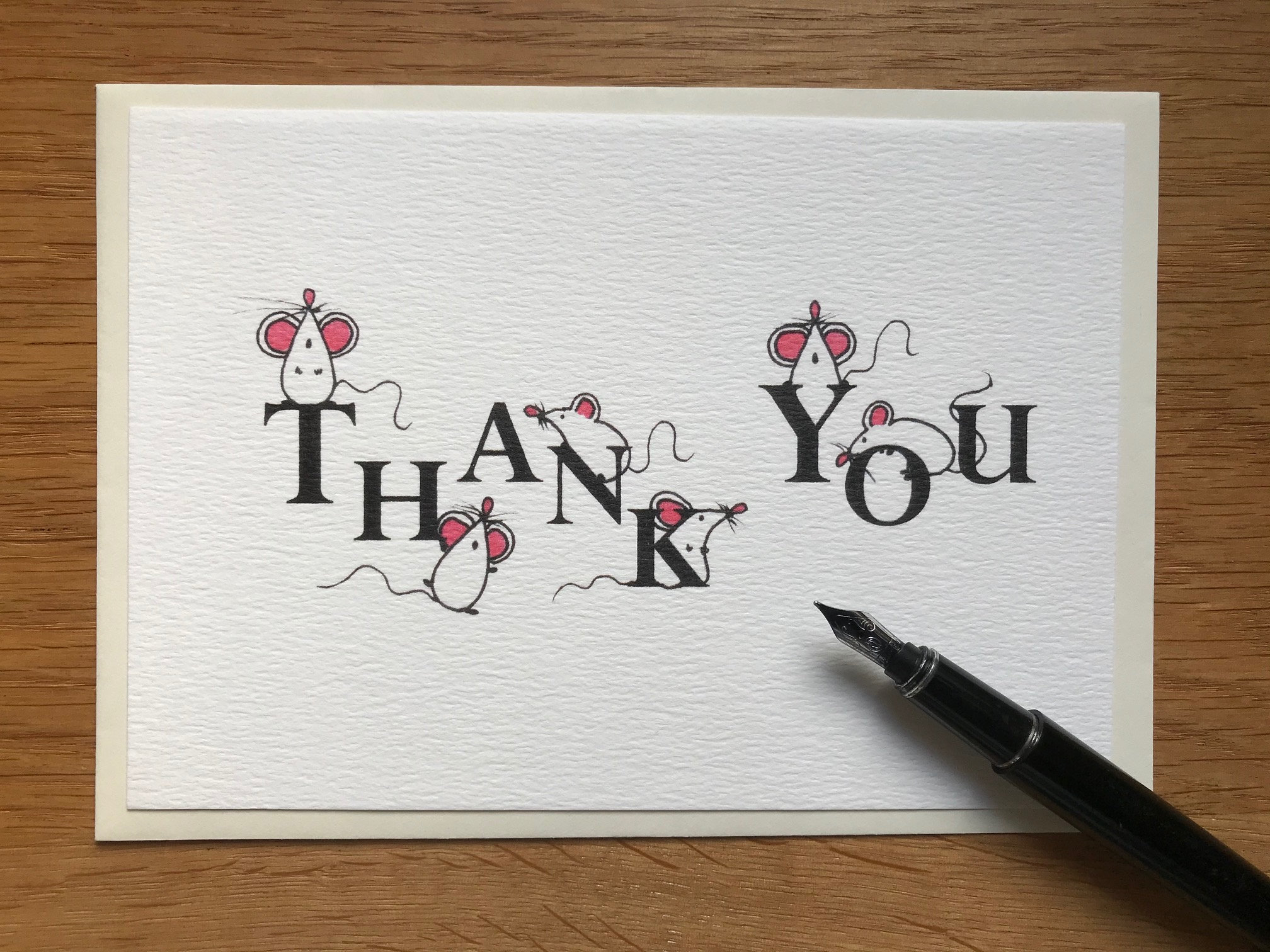 Mice Thank You Postcards Mixed Pack of 10 | Etsy UK