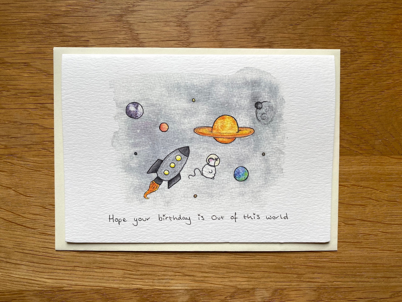 Out of This World Birthday Card Perfect for Space Lovers Big | Etsy