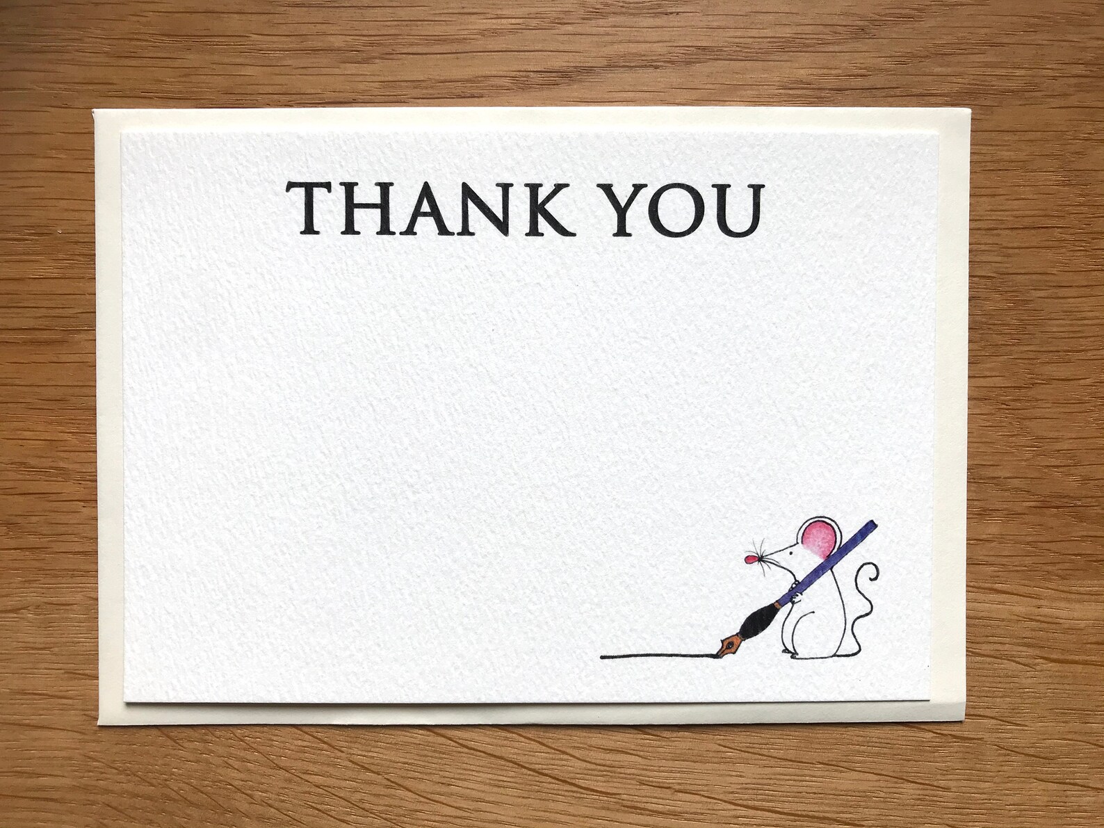 Mouse Thank You Postcards Pack of 10 | Etsy