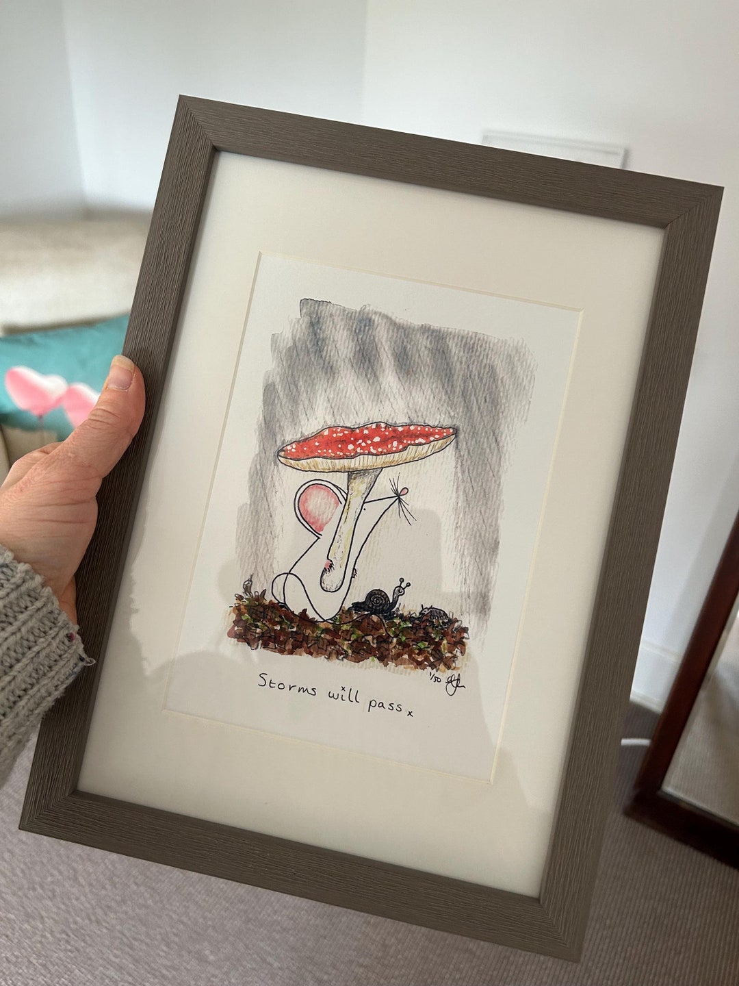 Storms Will Pass A5 Little Mouse Print - Etsy
