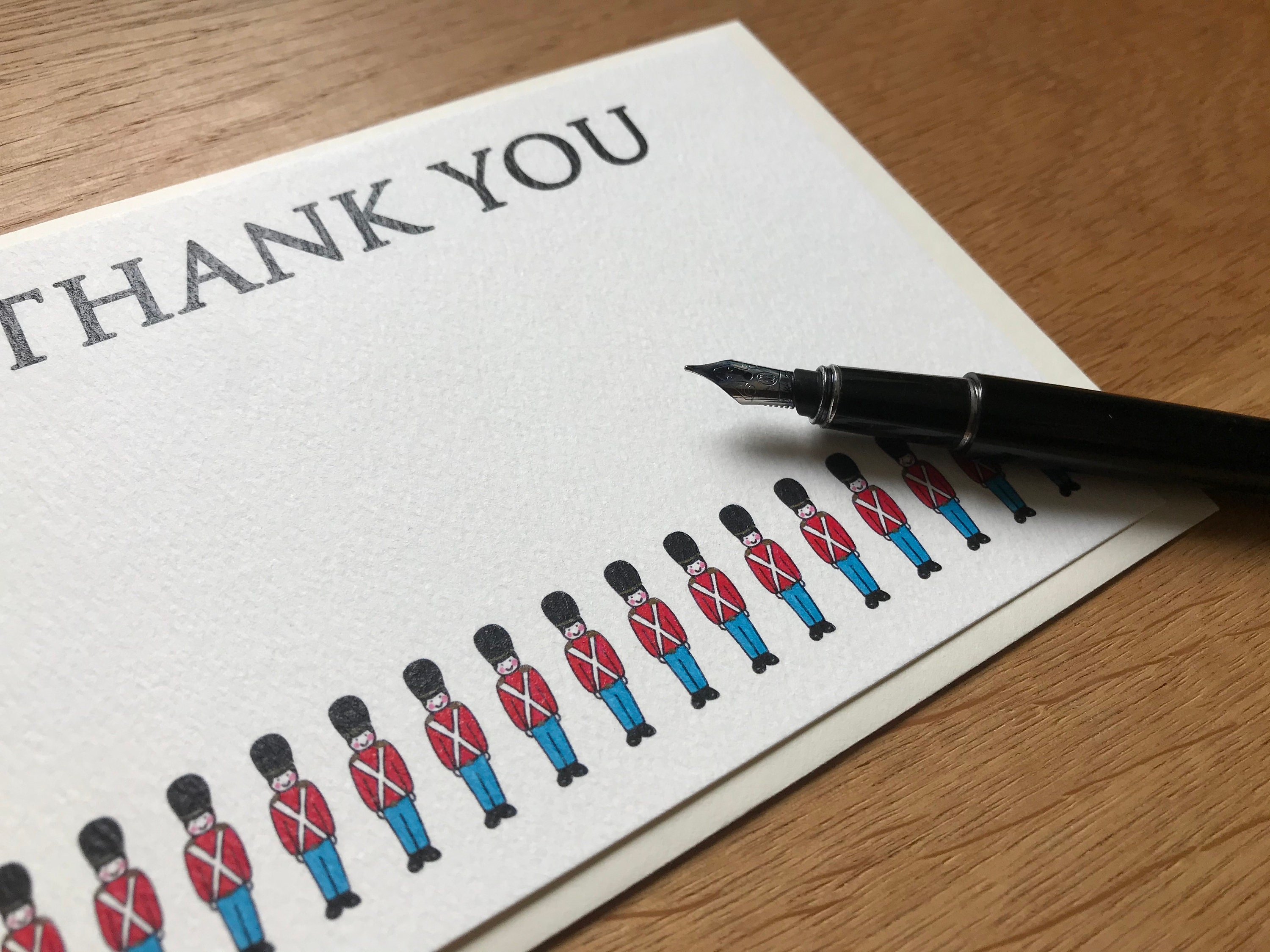 Toy Soldier Thank You Postcards Pack of 10 Festive - Etsy