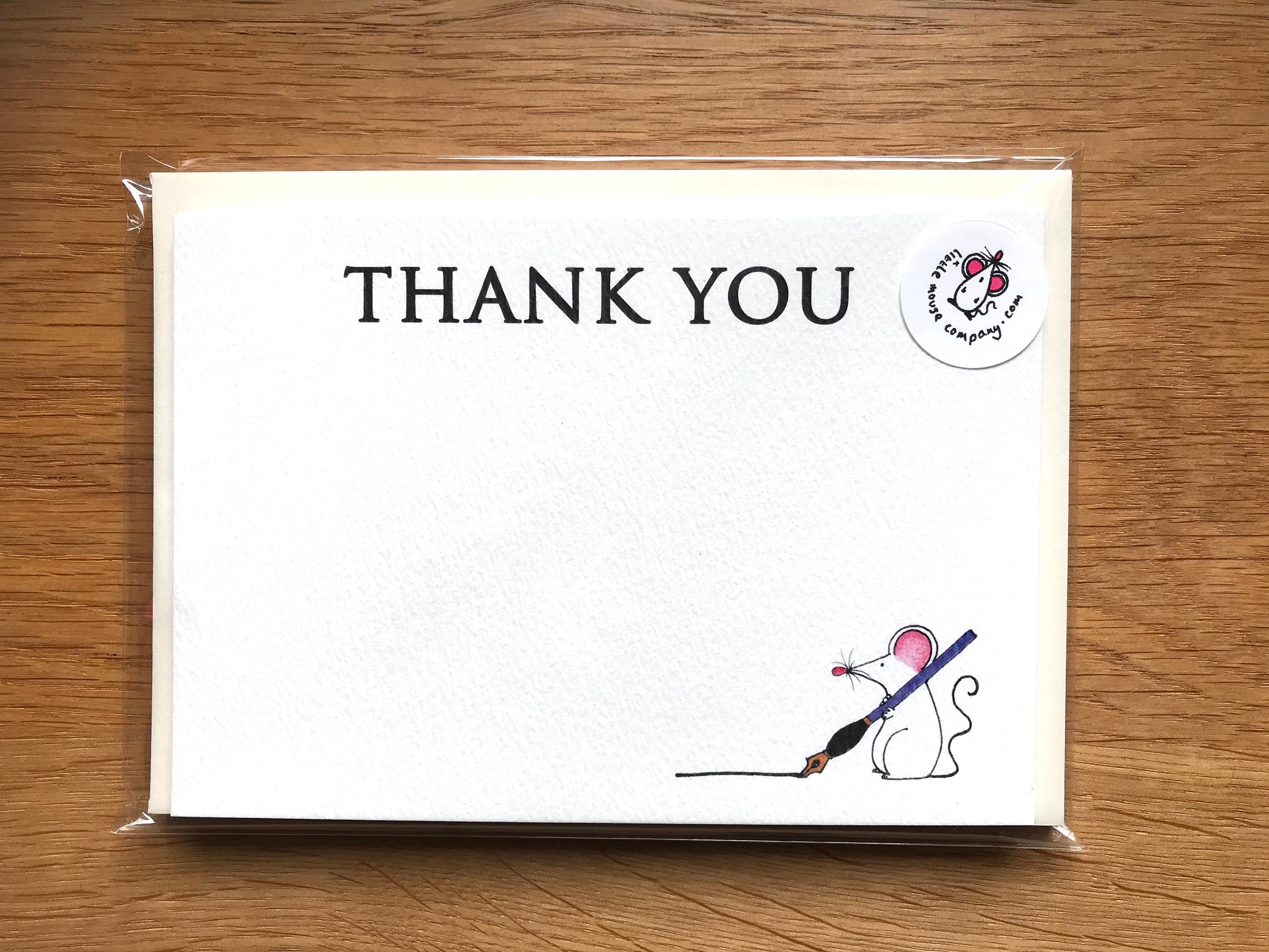 Mouse Thank You Postcards Pack of 10 - Etsy UK