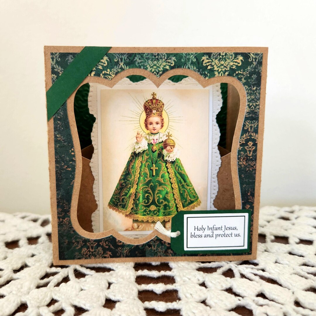 Infant of Prague Mini Shrine Keepsake Card - Etsy