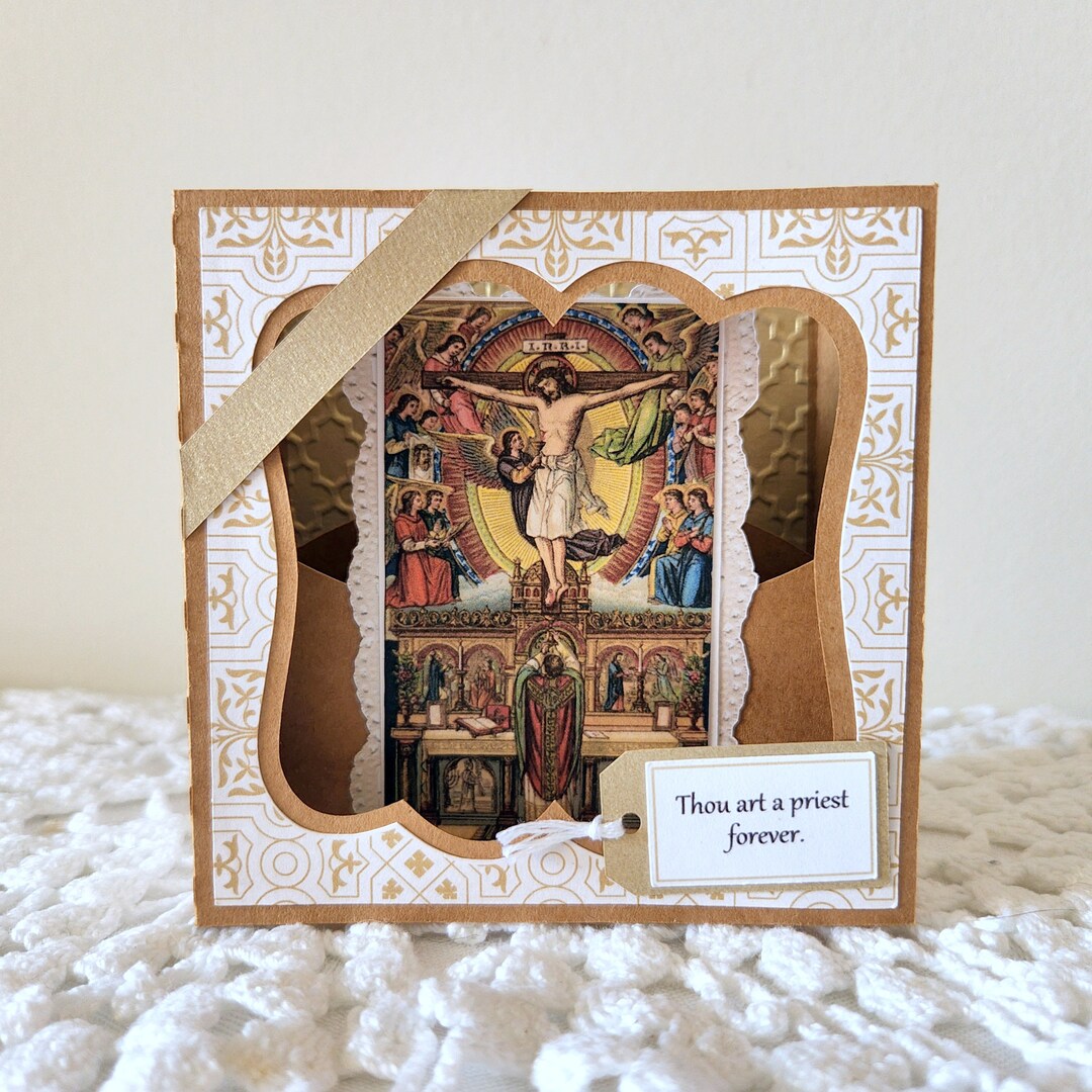 Priest Mini Shrine Keepsake Card - Etsy