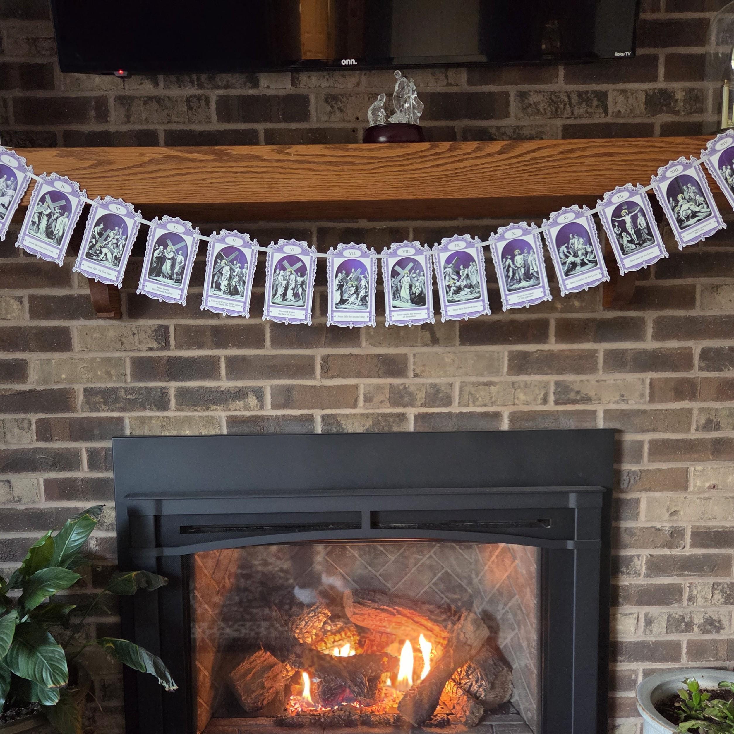 Stations of the Cross Paper Banner – Traditional Catholic Lenten Decor ...