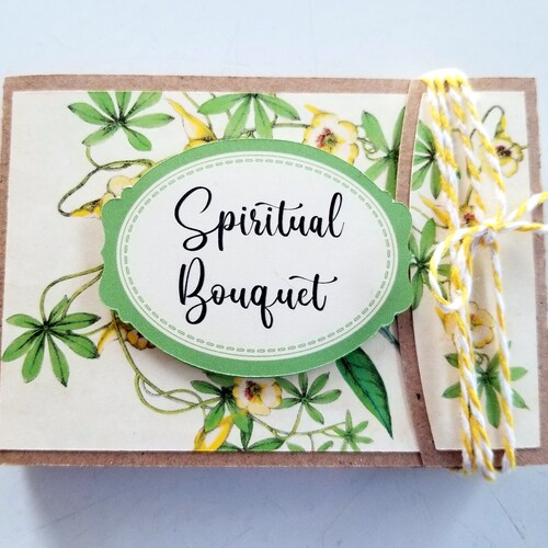 Spiritual Bouquet Card Marian Card Spiritual Bouquet Prayer - Etsy