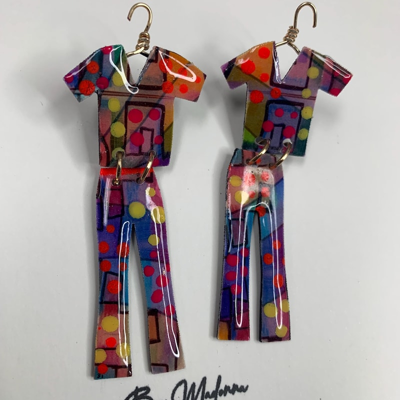 Funky Dotted Earrings - Etsy
