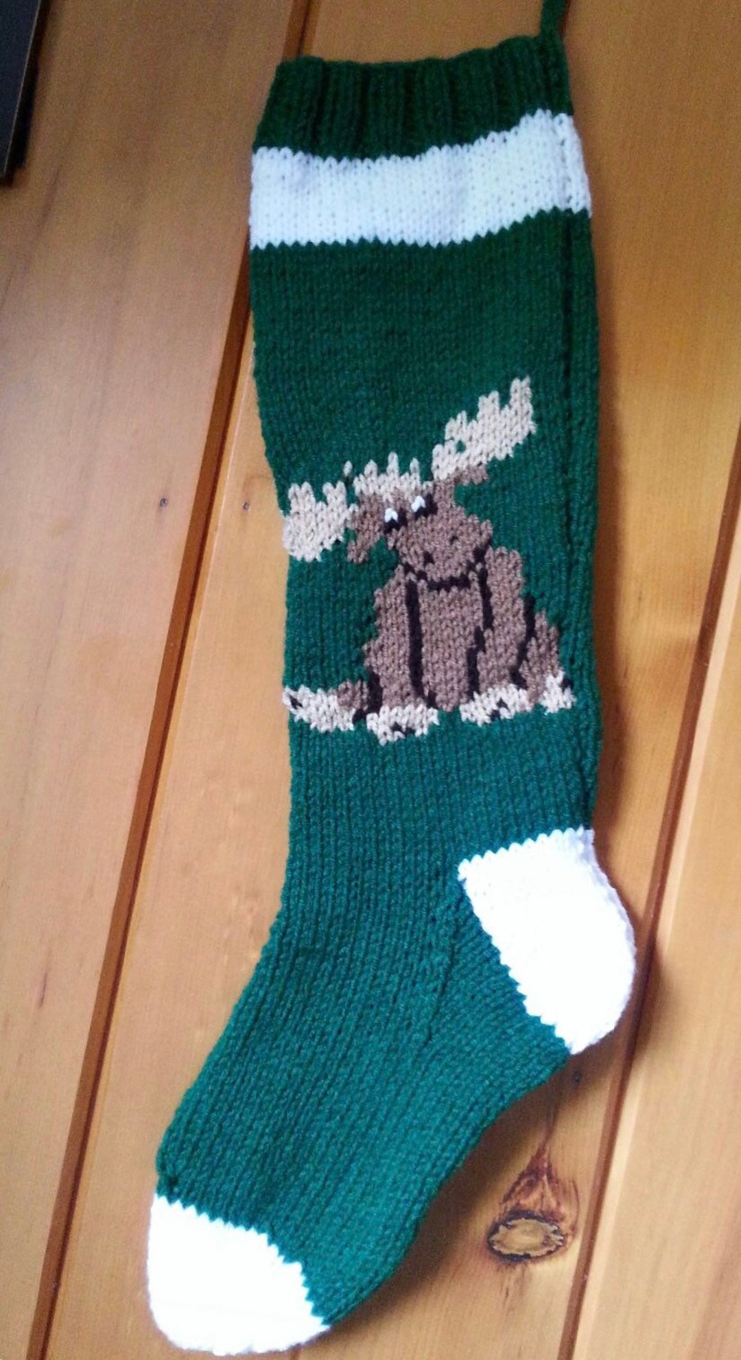 Moose Christmas Stocking - Etsy