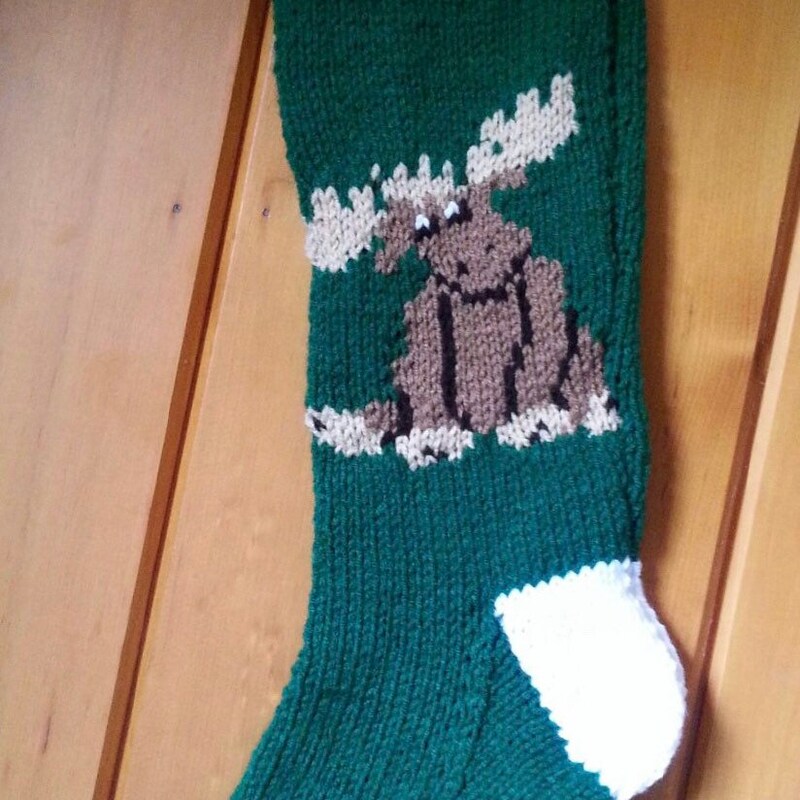Moose Stocking - Etsy