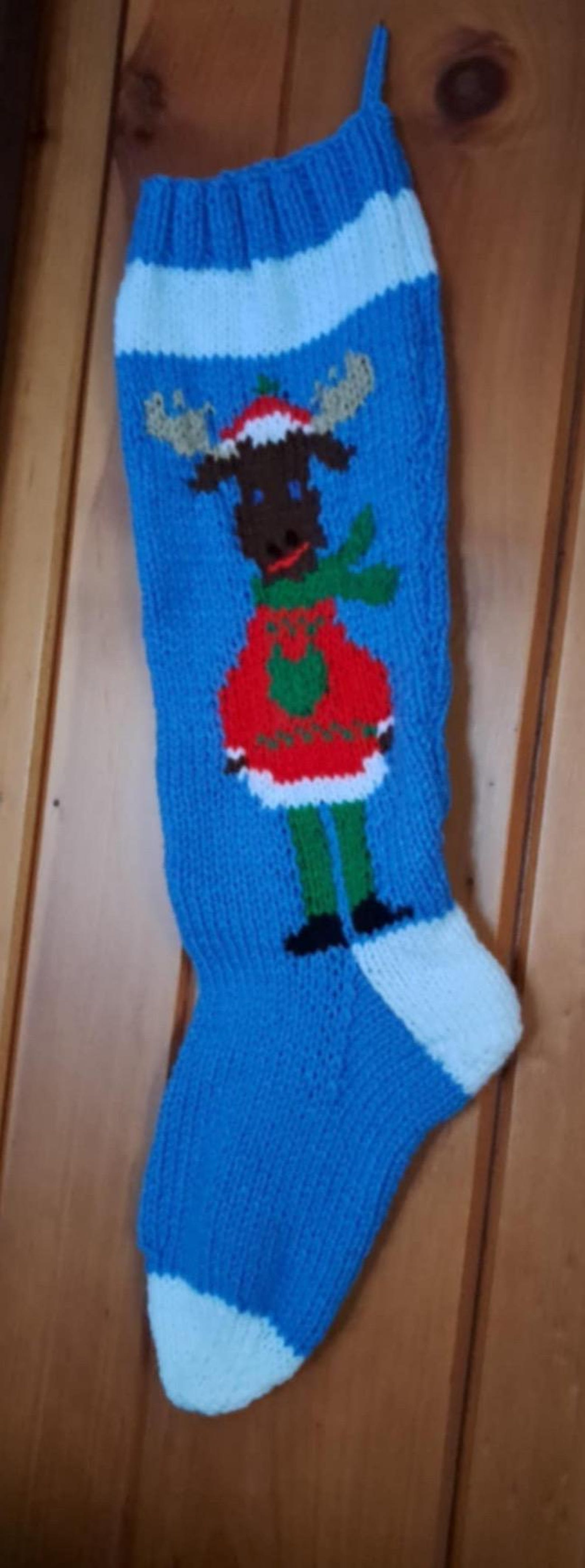 Moose Christmas Stocking - Etsy