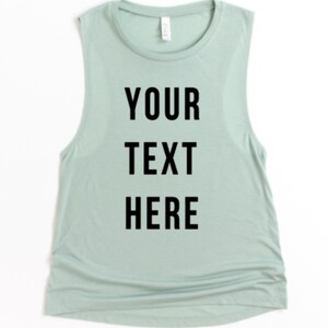 Personalized Muscle Shirts - Custom Tanks - Personalized Text - Create ...