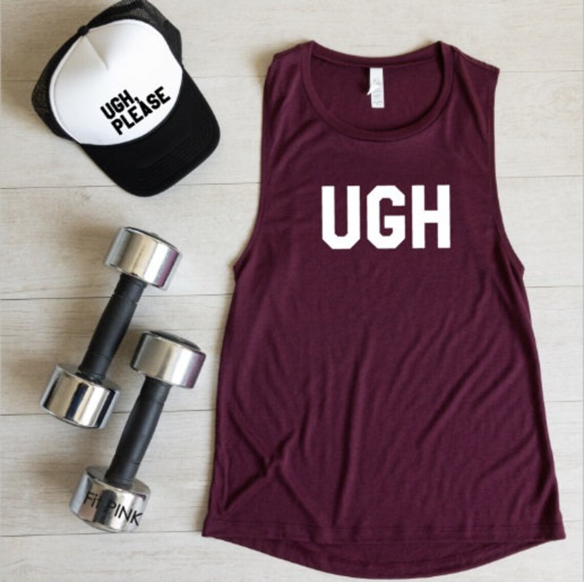 Ugh Shirt Funny Workout Shirt Women Gym Tank Womens Muscle - Etsy
