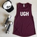 Ugh Shirt Funny Workout Shirt Women Gym Tank Womens Muscle - Etsy
