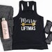 Merry Liftmas, Christmas Workout Tank, Workout Tank for Women, Holiday ...